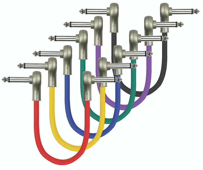 Kirlin PAN6243-1 Patch Cables Multi colour 1Ft 6 pack | Reverb