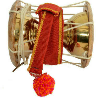 Handmade Udukkai Brass Material Udukai South Indian Style | Reverb