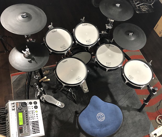 Roland TD-20S-BK V Drum Kit used - With Brand New KD-140-BC | Reverb