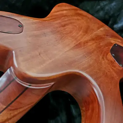 SJ Custom Guitars, Hollowbody,Flame Mango Top, Mahogany Back, | Reverb