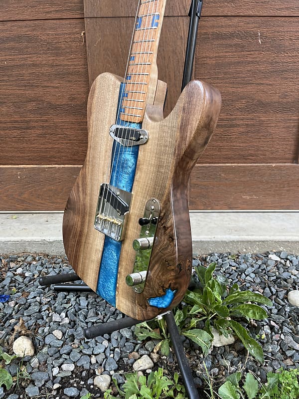 Handmade Epoxy River Telecaster | Reverb