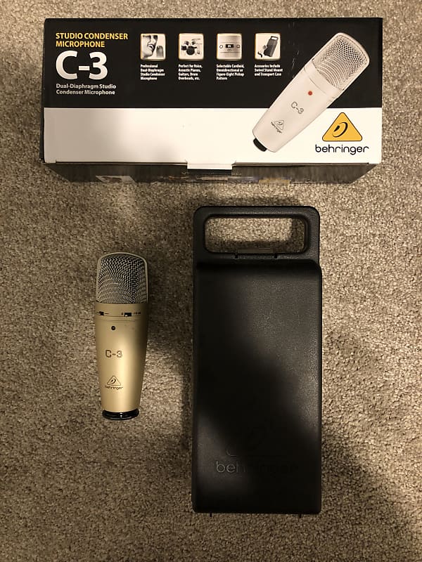 Behringer C-3 Condenser mic with desk stand | Reverb