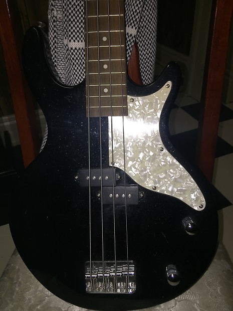 First Act Electric Bass Black Sparkle | Reverb