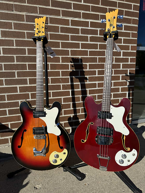 (PAIR) 1967 Mosrite Celebrity Guitar & Bass Mosrite 1967 - | Reverb