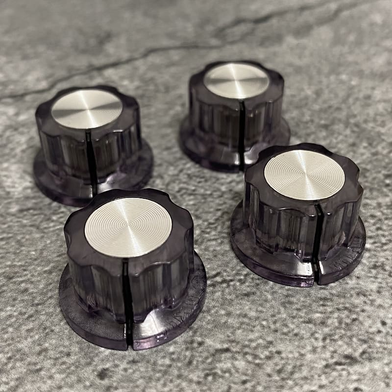 4x Dark Purple Custom Clear Guitar Fx Pedal Fluted Skirt | Reverb