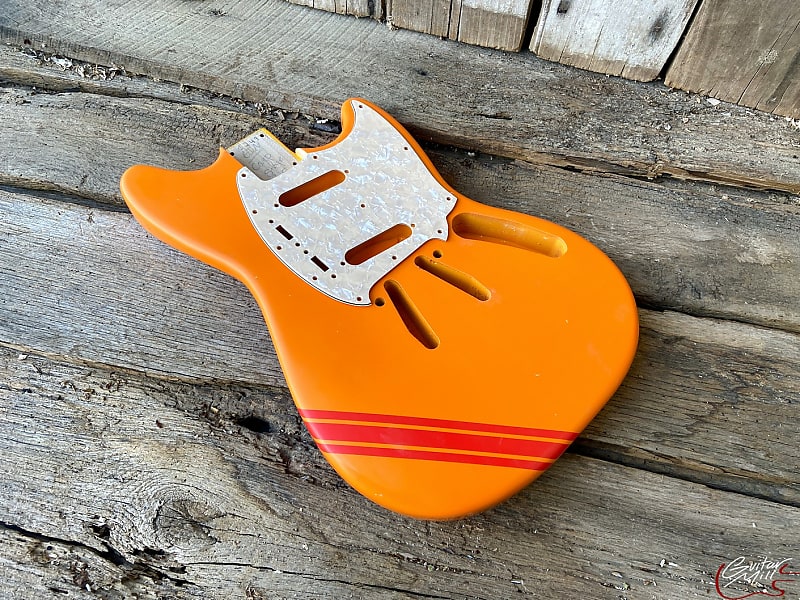 Guitar Mill Stang-Style Body / Alder / Competition Orange / | Reverb