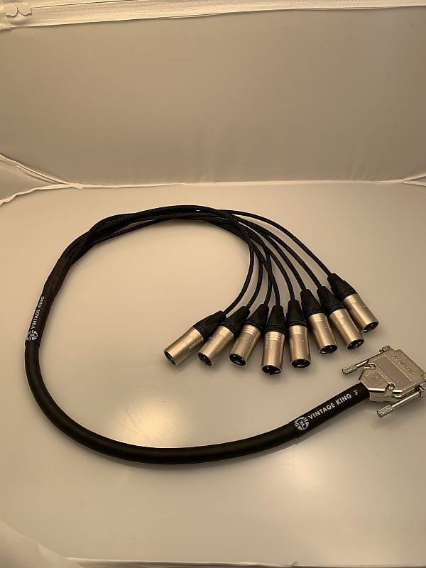 Vintage King 8-Channel DB25 to XLR Male D-Sub Snake Cable - | Reverb