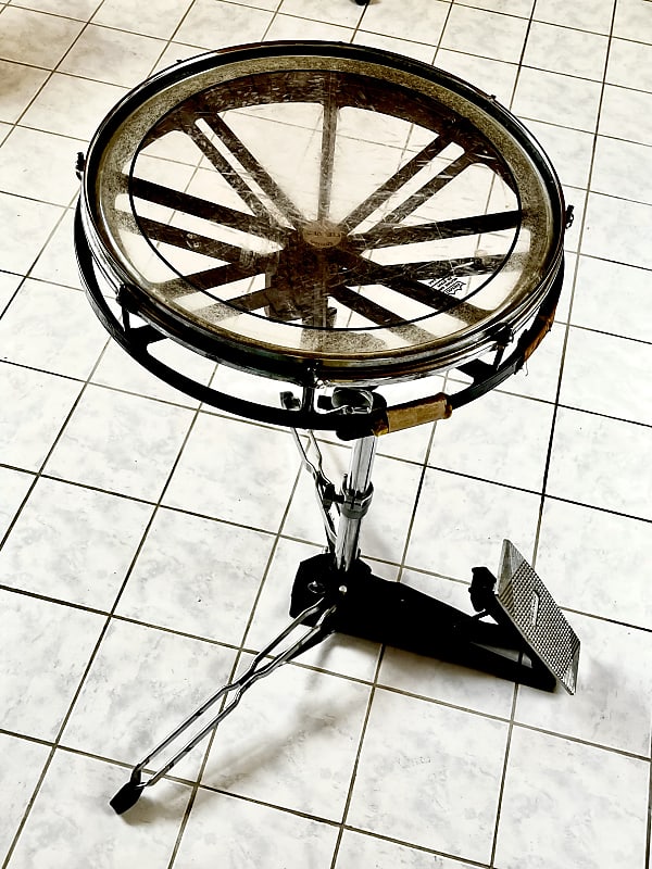 Remo Roto Tom "Timpanello" pedaled Rototom 80s - Silver | Reverb