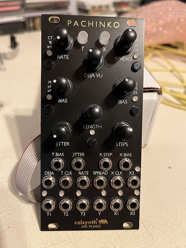 CalSynth Pachinko Black/Gold (12hp Mutable Marbles clone) | Reverb