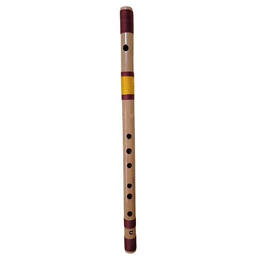 Shreeom Handicraft C Big Flute 440 HZ Flute C Scale Indian | Reverb