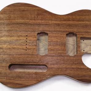 Black Walnut Top / Black Walnut Telecaster Tele Body 5lbs 2oz | Reverb