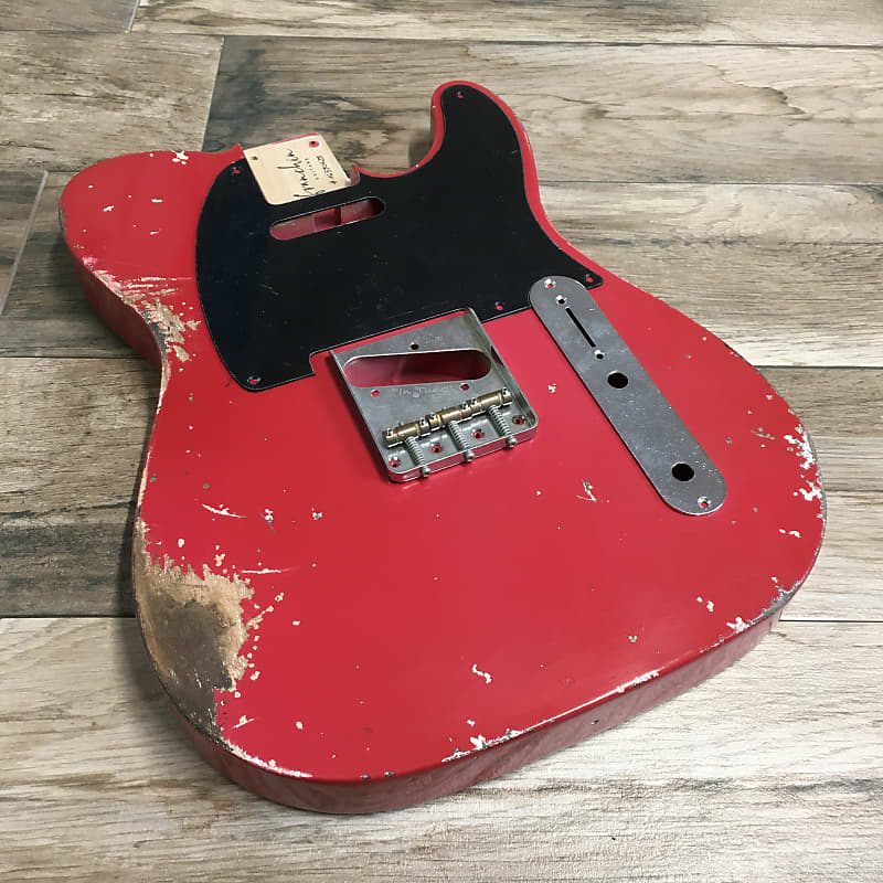 FRANCHIN Mars guitar body Relic Aged Dakota Red 100% Nitro | Reverb UK