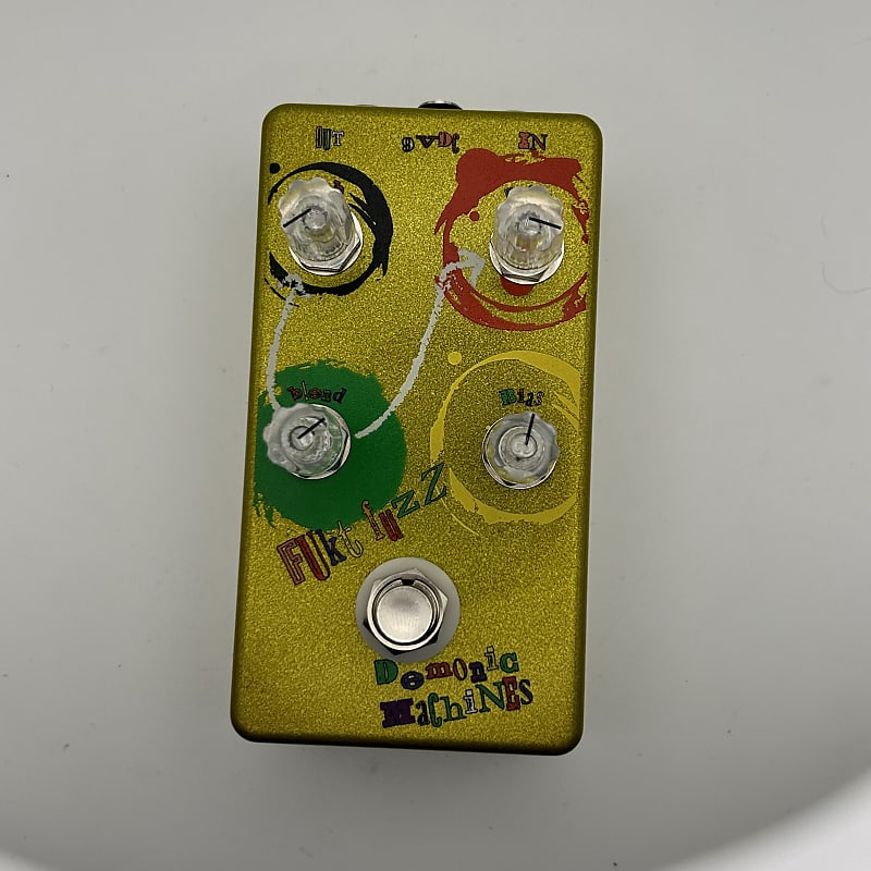 Demonic Machines Fukt Fuzz V2 2022 Metallic Candy Yellow | Reverb