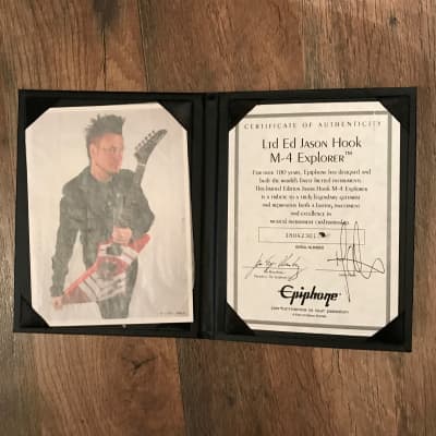 Epiphone Limited Edition Jason Hook M4 Explorer Red Electric | Reverb