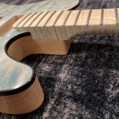 Warmoth Custom Telecaster “Island Blue” PRS STYLE | Reverb