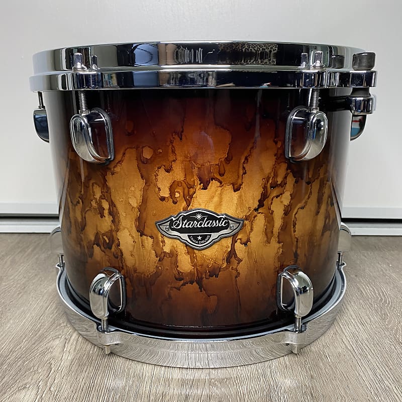 Tama Starclassic Birch/Bubinga 12x9 Rack Tom - Molten Brown | Reverb