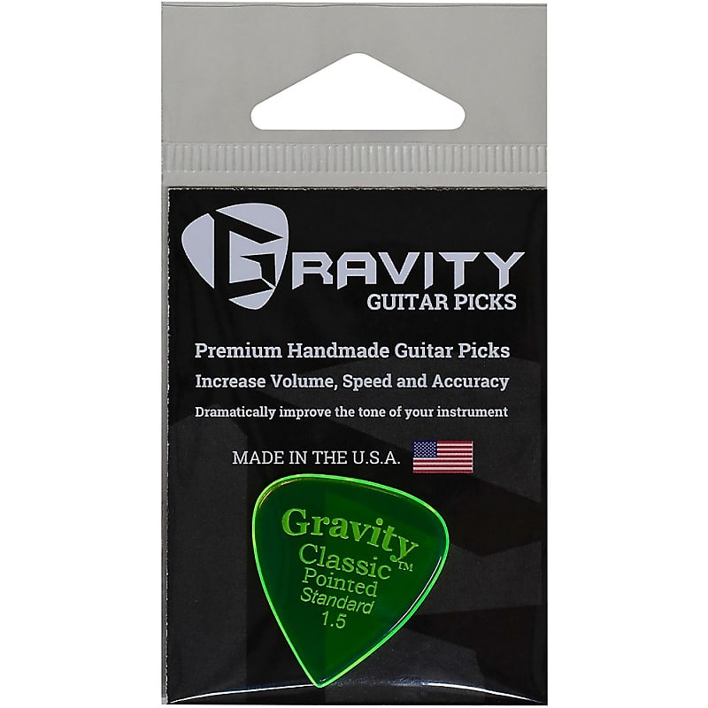GRAVITY PICKS Classic Pointed Standard Polished Fluorescent | Reverb