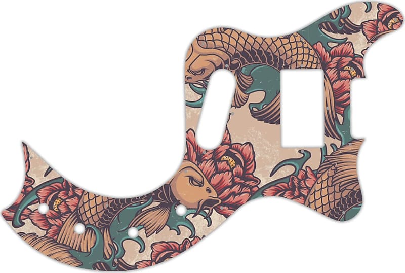 WD Custom Pickguard For Gibson 1978 Marauder #GT01 Koi Tattoo | Reverb
