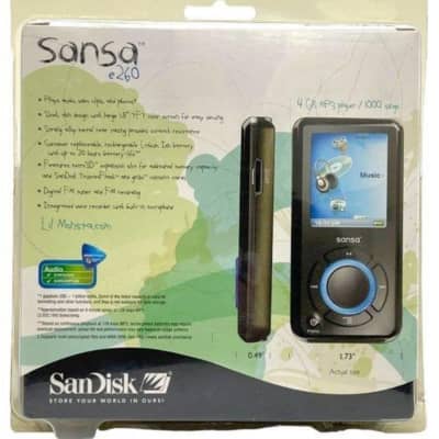 SanDisk Sansa e260 Digital Portable MP3 Player in Original | Reverb