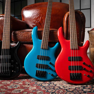 Cort C5 Deluxe CBL | 5-String Bass, Candy Blue. New with Full | Reverb