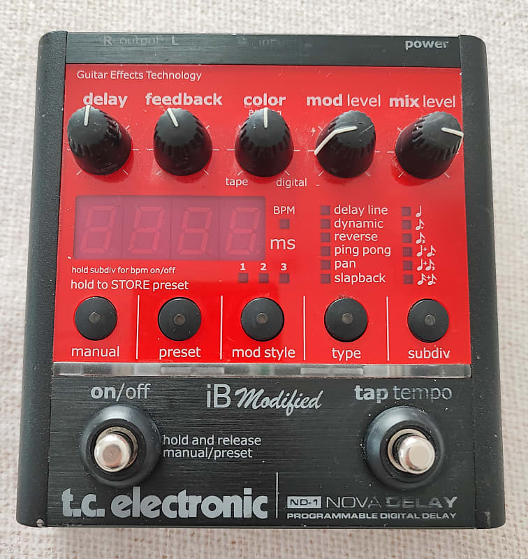 TC Electronic Nova Delay ND-1 IB Modified – die TC Delay | Reverb