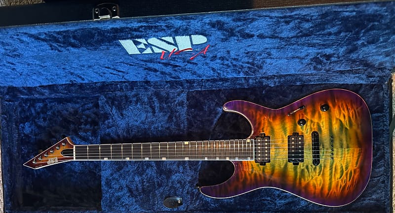 ESP USA Custom M-II NTB NT 2024 - Lynch Burst | Reverb