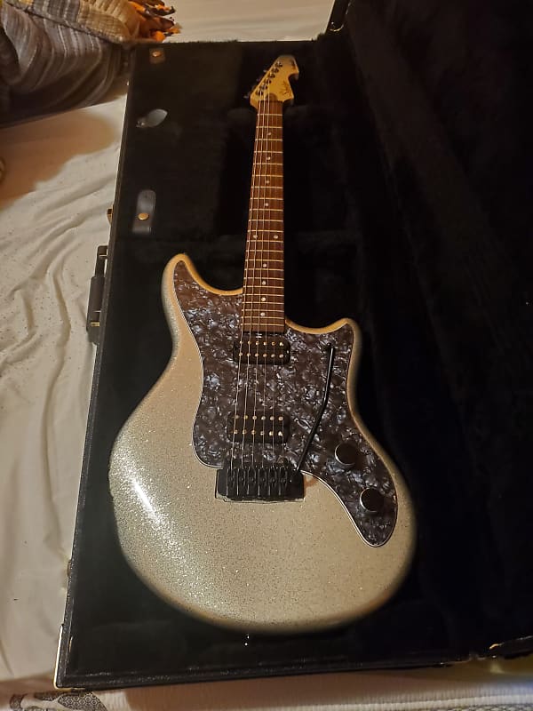 Schecter Hellcat USA Custom 1997 Silver Holo Flake Sparkle | Reverb