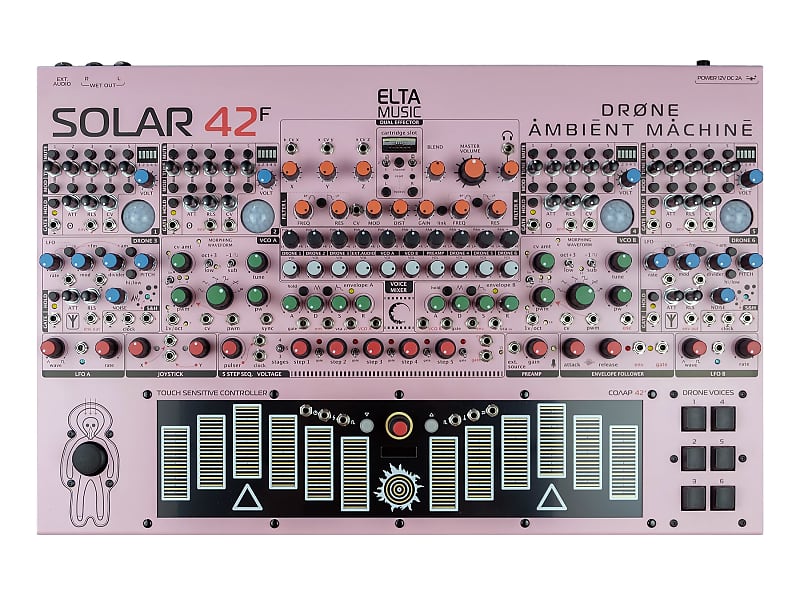 Elta Music Solar 42N Ambient Machine Drone Synthesizer (Pink) | Reverb
