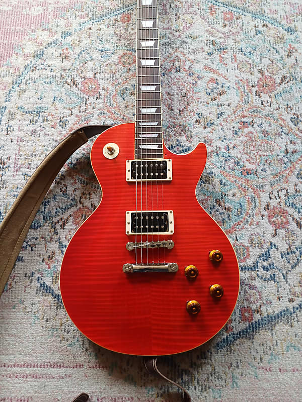 Tokai LS136FZ - Refinish Translucent Cherry Slash | Reverb