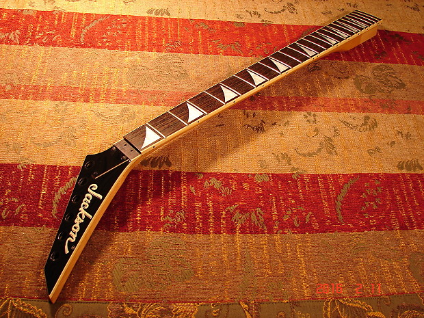 Jackson DXMG 24 Fret Reverse Guitar Neck Sharkfin Inlays | Reverb