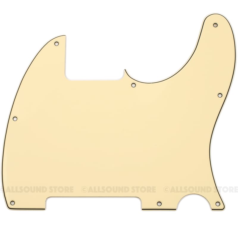 3-Ply CREAM Pickguard for USA MIM Standard Fender® ESQUIRE | Reverb