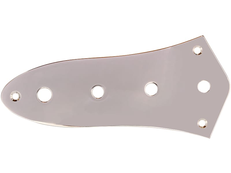 Jazz bass control plate - Chrome / USA | Reverb