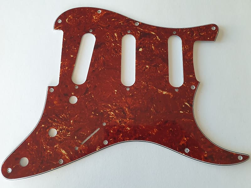 4ply stratocaster guitar standard pickguard red | Reverb France
