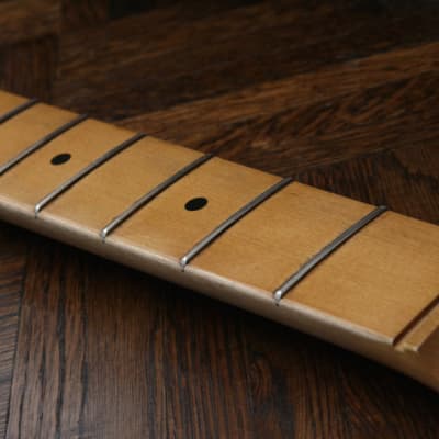 Aged Allparts Tele Neck Nitro Relic Rolled Fingerboard Edges | Reverb