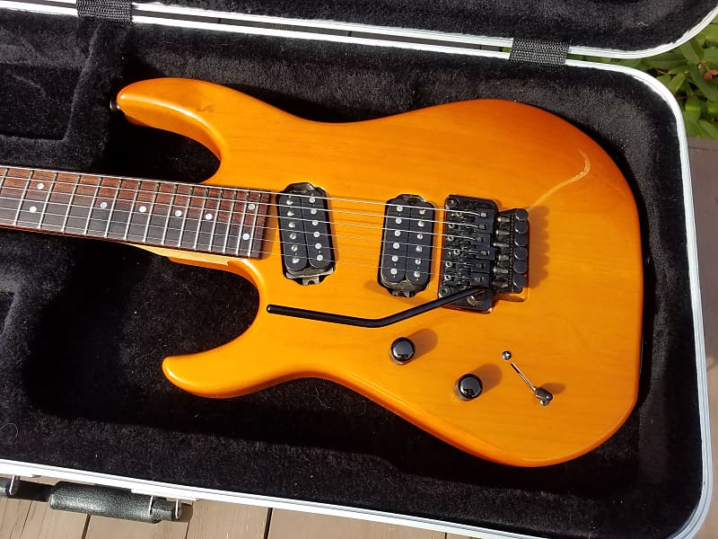 1995 HAMER USA Diablo LEFT HANDED Lefty - Transparent Amber | Reverb
