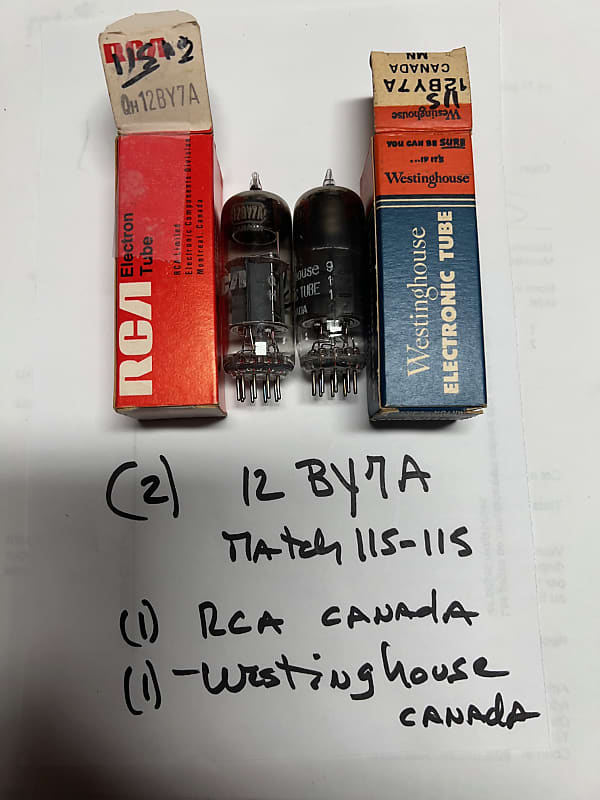 12BY7A Match pair (2) | Reverb