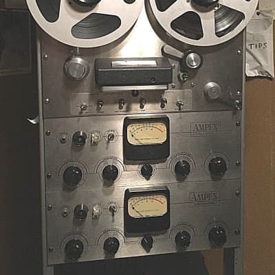 Vintage Ampex 350 Reel 2 Reel Tape Machine Set Mic Preamps | Reverb