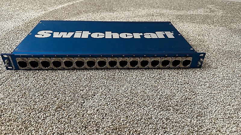 Switchcraft PT16FX2DB25 16-point XLR Female - DB25 Patchbay - | Reverb