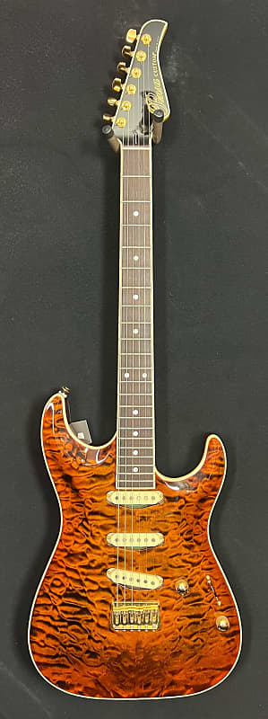 Pensa MK1 Plus Custom 5A quilted maple top 2009 tiger eye, | Reverb
