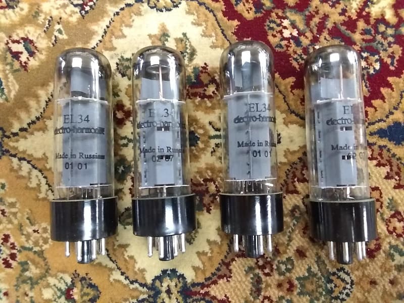 Electro-Harmonix EL34 Power Tubes Lot of 4 *Used* | Reverb