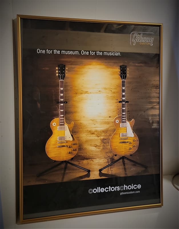 Gibson Les Paul Collectors Choice CC01 Vintage Poster 2001 | Reverb