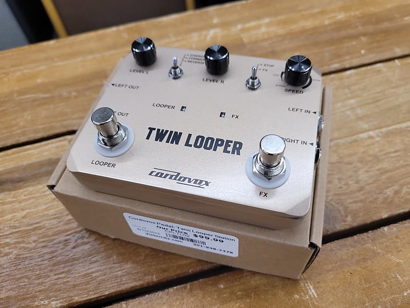 Cordovox Twin Looper Pedal - Gold | Reverb