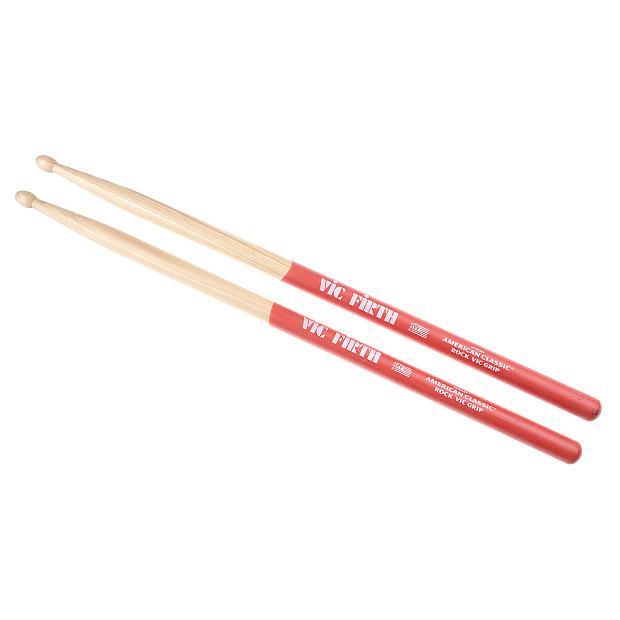 Vic Firth Vic Grip Hickory Wood Tip Rock Drum Stick | Reverb UK