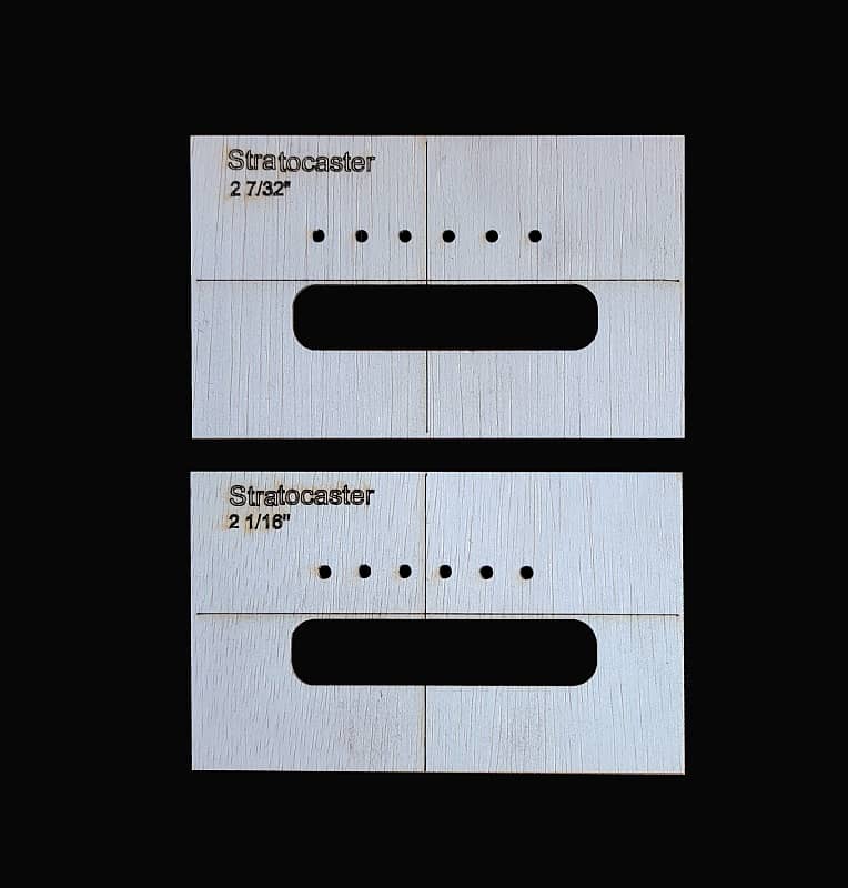 Stratocaster 6 point 2 piece Bridge Top Only Routing Template | Reverb