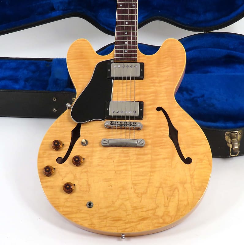 1986 Gibson ES-335 Dot Reissue Natural Custom Shop Left | Reverb