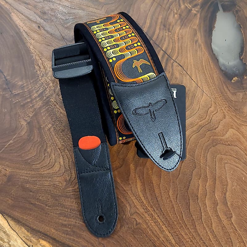 PRS 2.4" Padded Guitar Strap w/FLASH, Custom Jacquard Birds | Reverb