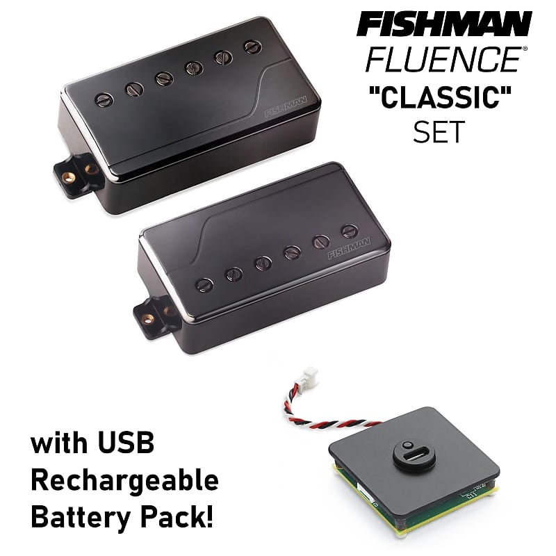 Fishman FLUENCE CLASSIC SET w/ USB-Rechargeable BATTERY PACK! | Reverb