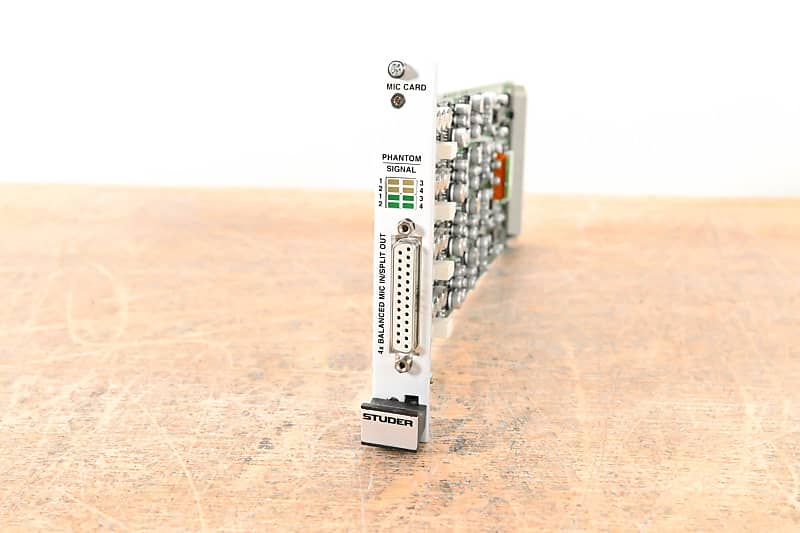 Studer Mic/Line In Card for D21m Modular I/O System CG01HSB | Reverb