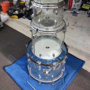 Slingerland Phanton Acrylic Drums Shell kit 1973 Clear | Reverb