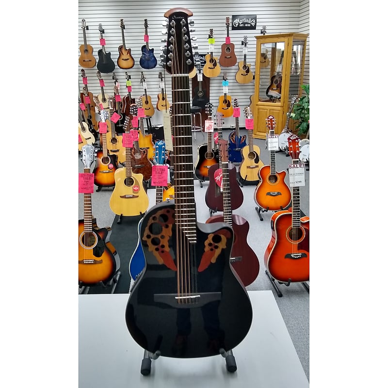 Ovation Celebrity Elite 12 String Black | Reverb UK